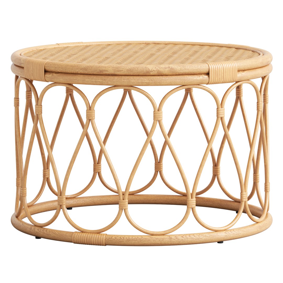 3D model Home Republic Bahama Rattan Honey Loop Coffee Table ...