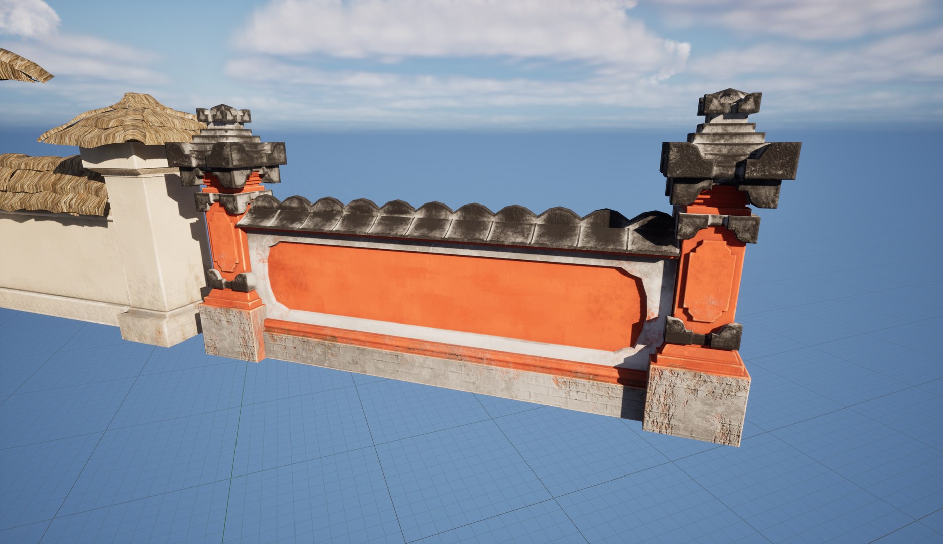 3D Pagar Kuno Bali Antique Balinese Fence Element - TurboSquid 2416454