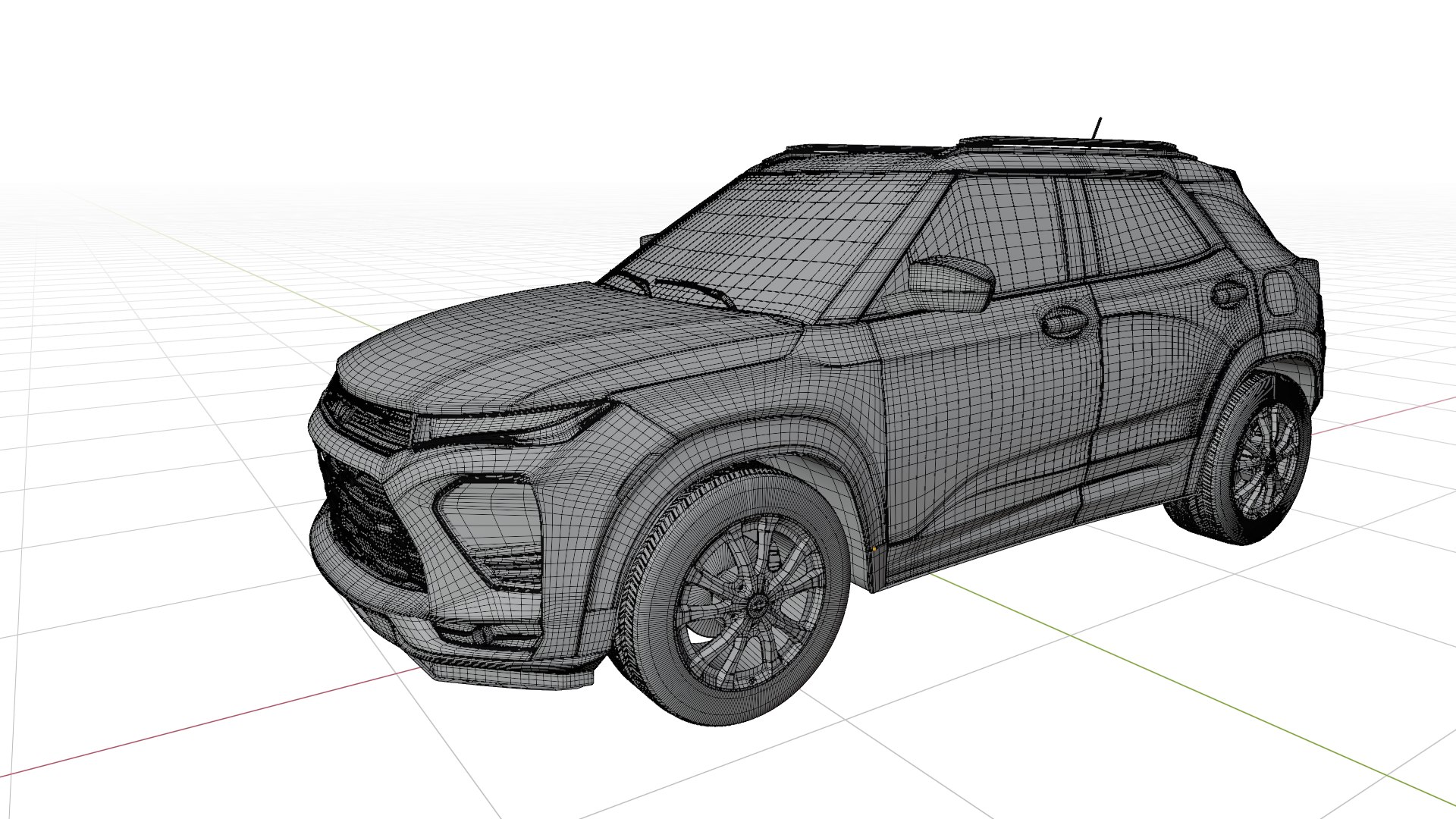 3D model of the Chevrolet Trailblazer car 3D model 3D - TurboSquid 2151055