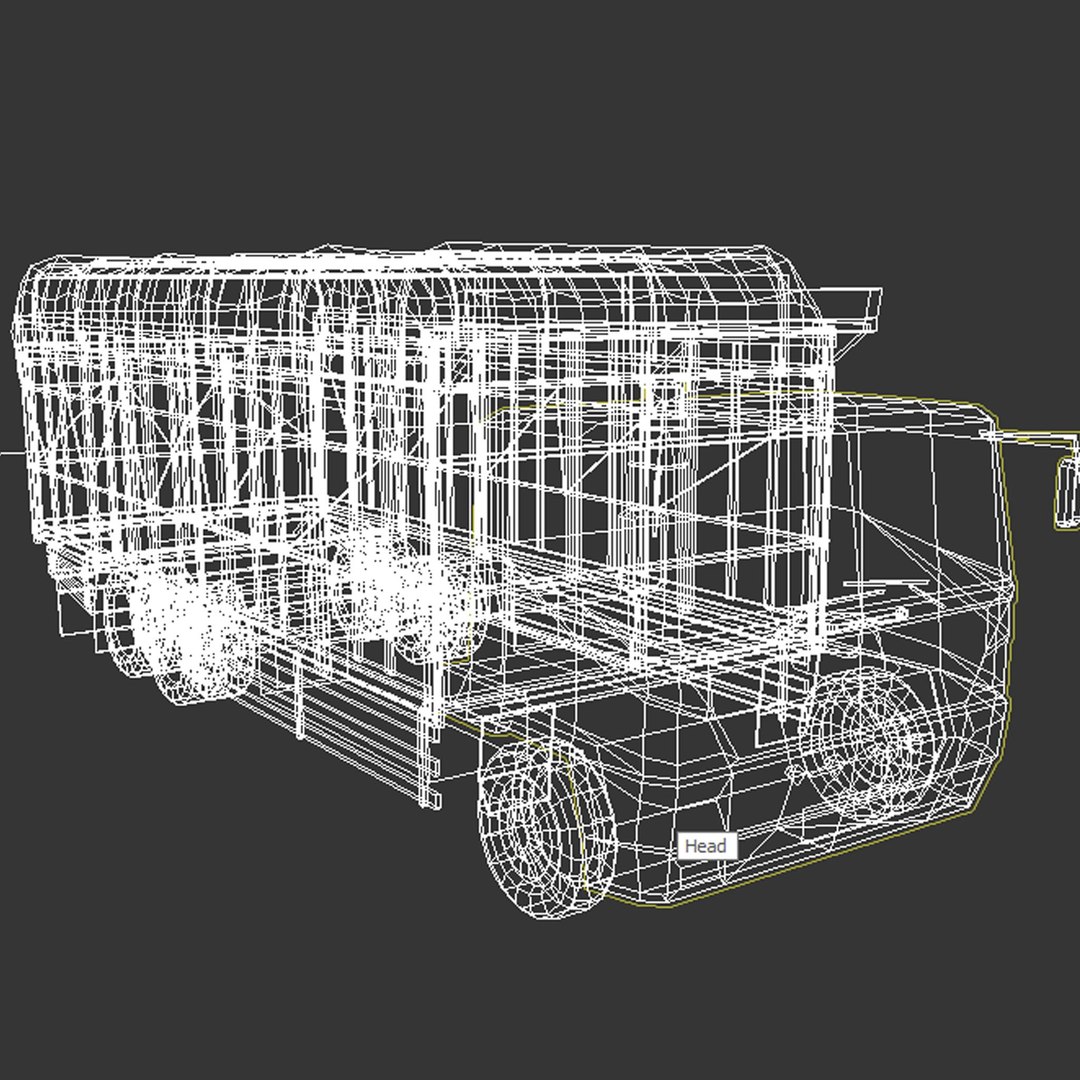 3D Low Poly Big Truck Model - TurboSquid 1754614