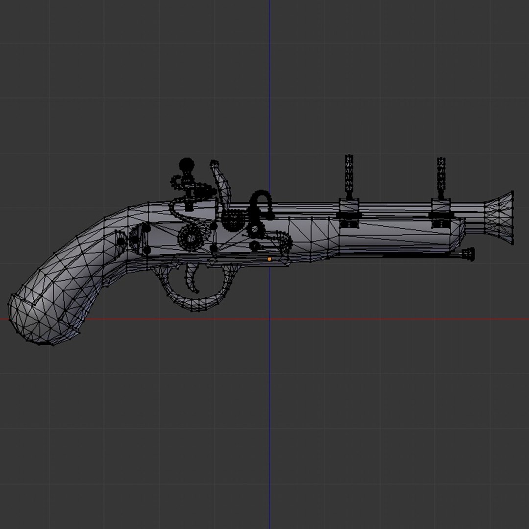 Flintlock Pistol 3D Model - TurboSquid 1351336