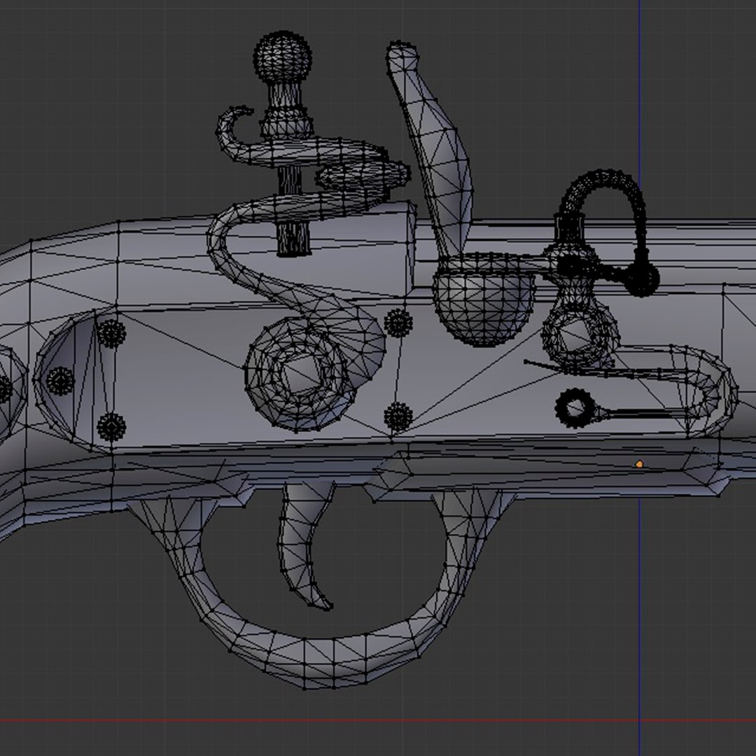 Flintlock Pistol 3D Model - TurboSquid 1351336