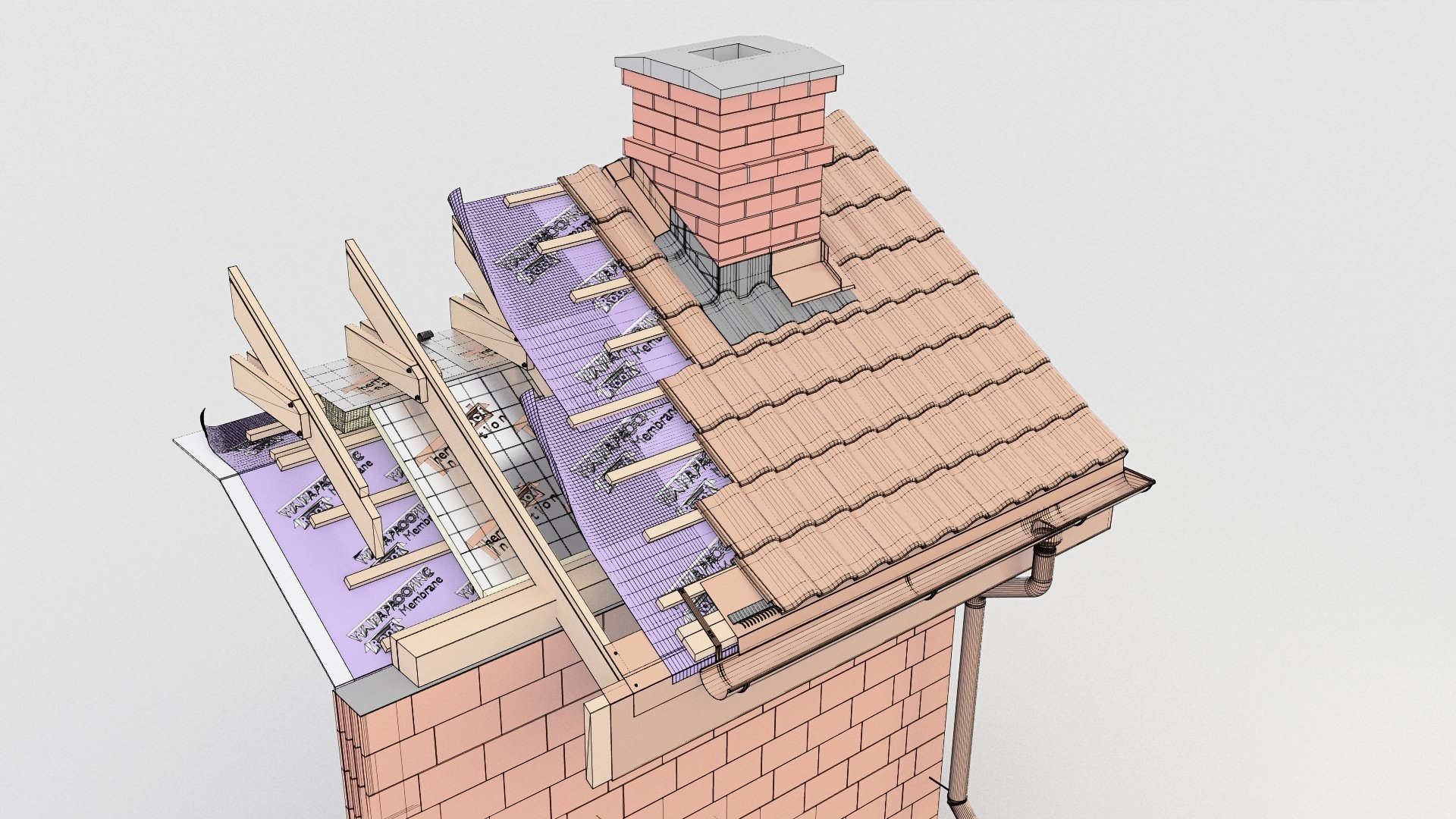 3D Thermal Insulation Pir Roof - TurboSquid 1529161