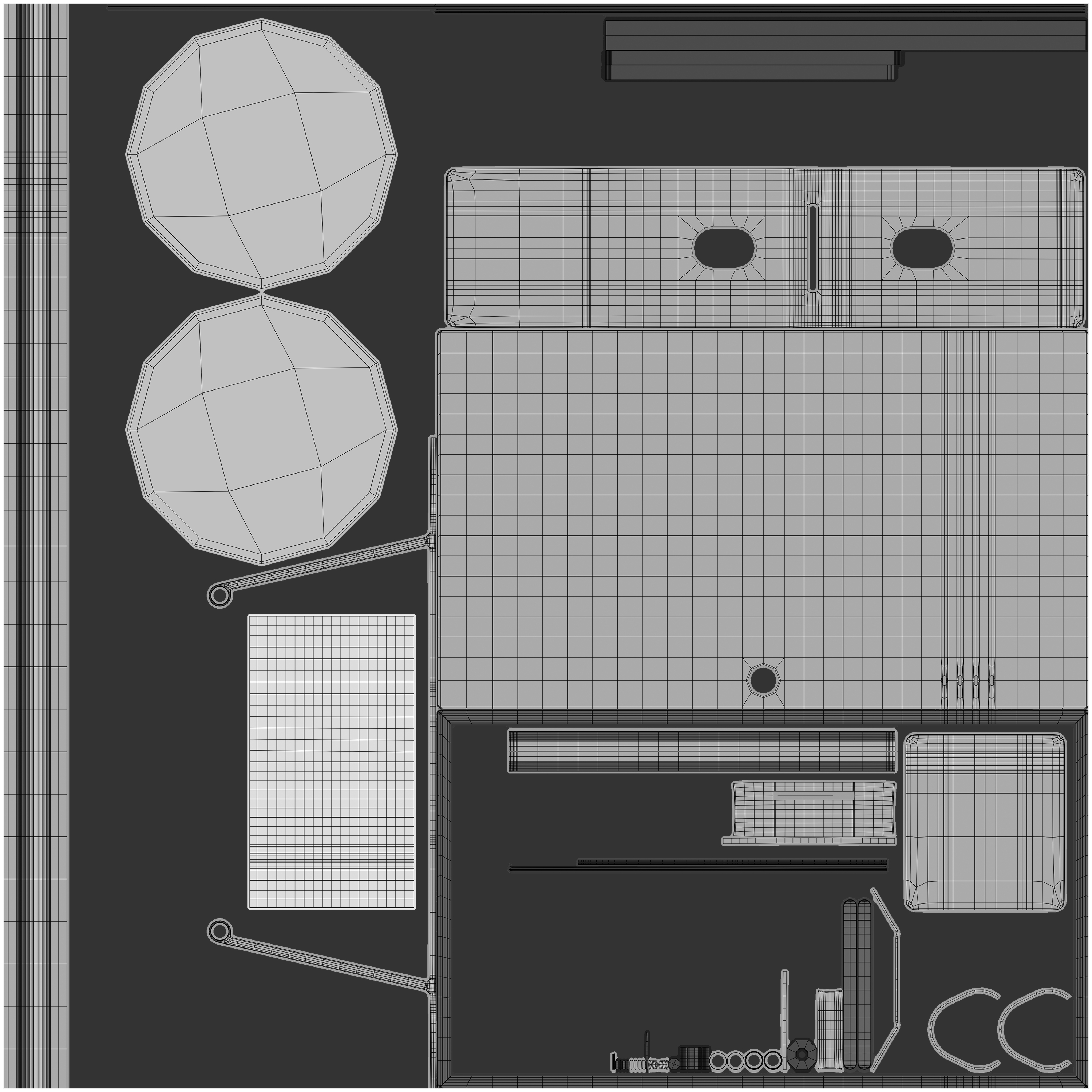 Modello 3D Set desktop Apple 3D di alta qualità Studio Display Mac ...