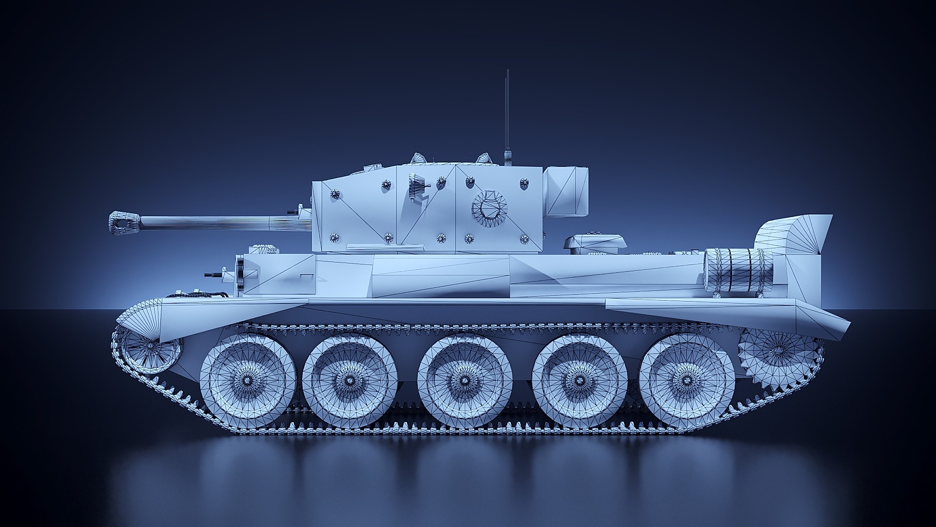 3D Cromwell British Medium Cruiser Tank Model - TurboSquid 2511046