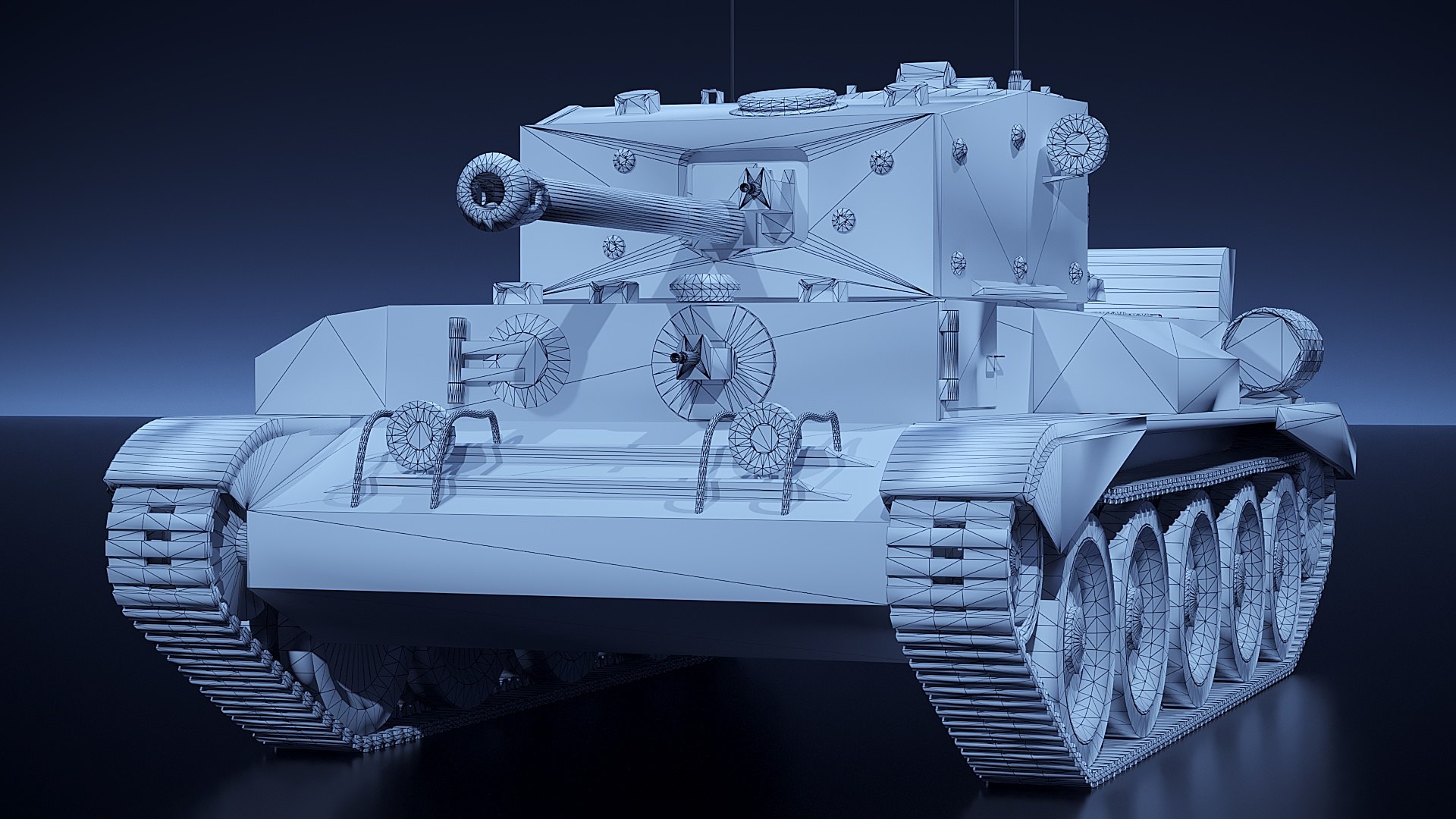3D Cromwell British Medium Cruiser Tank Model - TurboSquid 2511046
