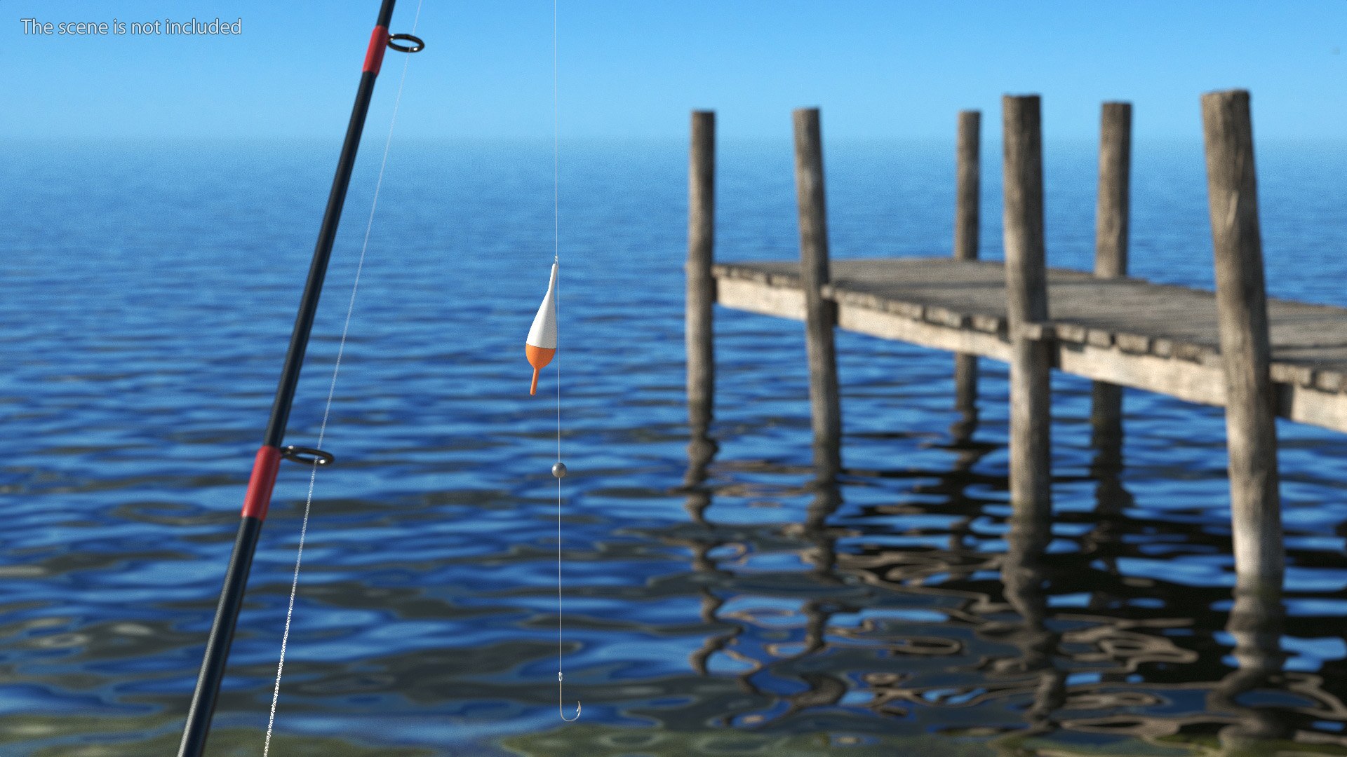 Fishing Rod And Hook Model - TurboSquid 2131578