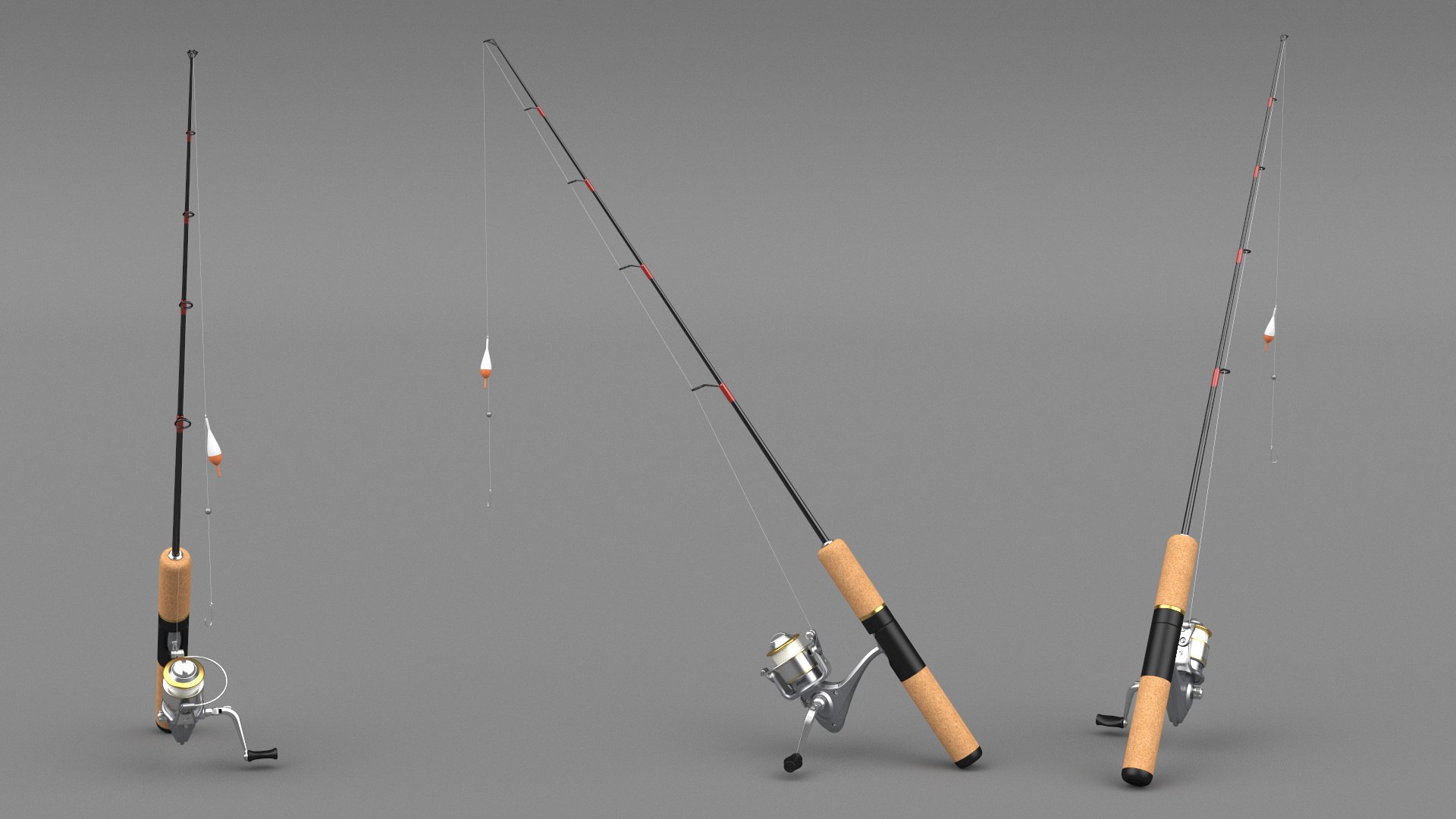 Fishing Rod And Hook Model - TurboSquid 2131578