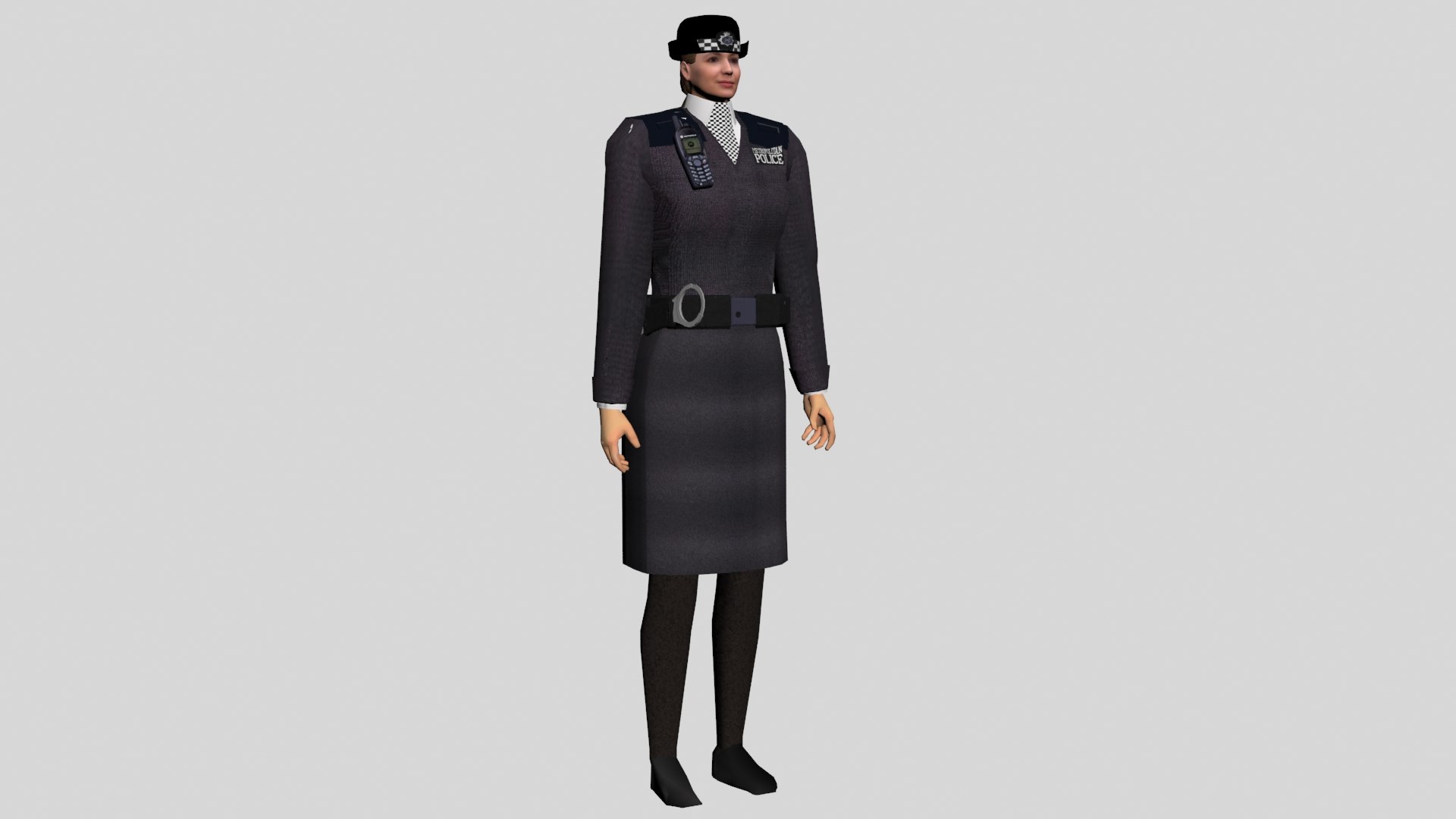 3d British Police Model