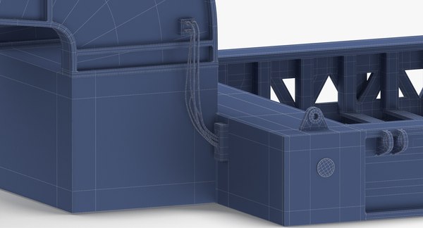 3D trail king detachable gooseneck - TurboSquid 1657991