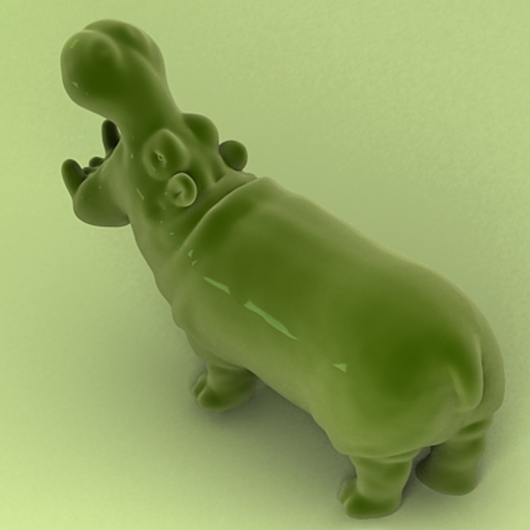 hippo 3d model