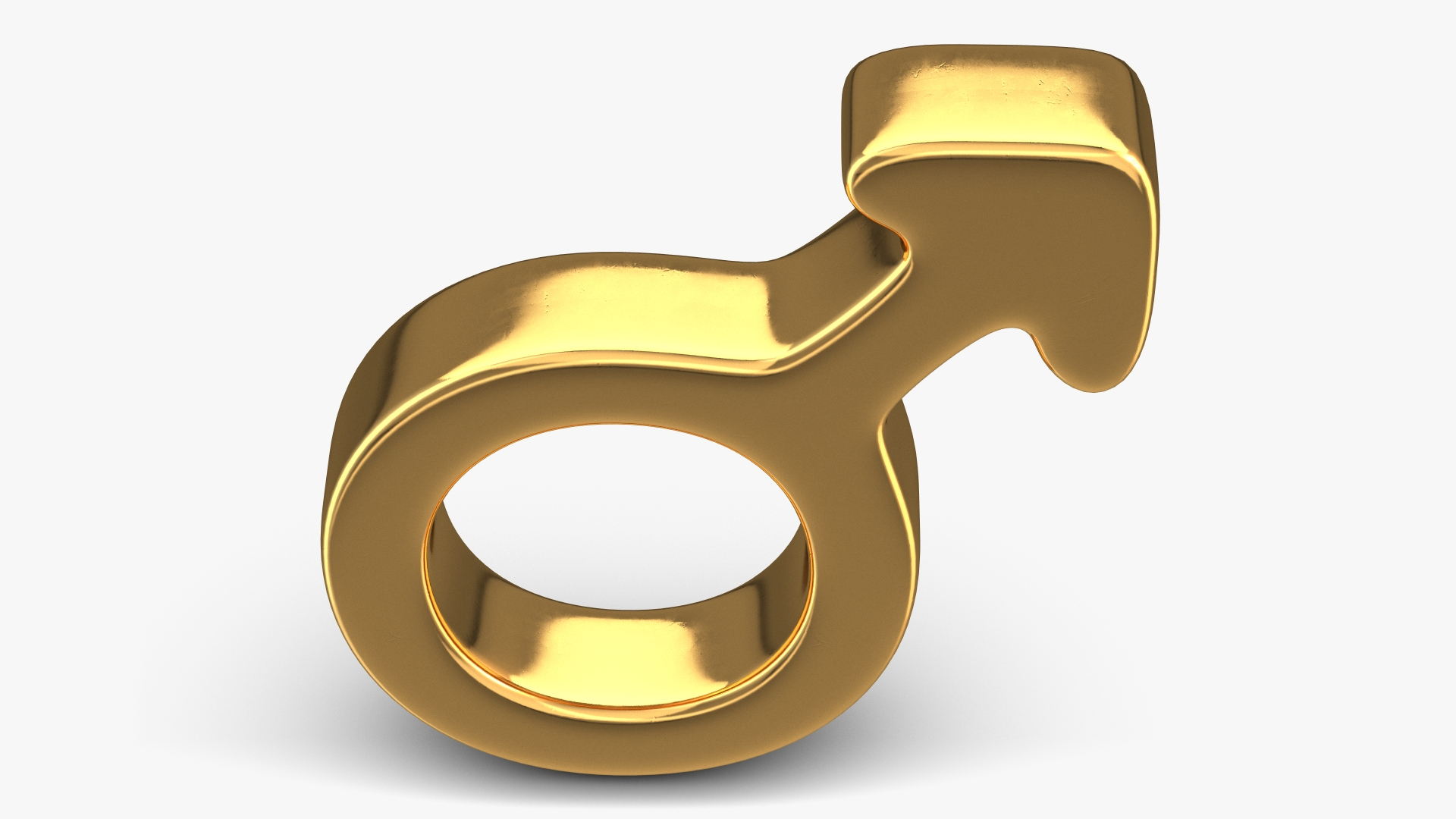 Male gender sign 3D - TurboSquid 1500595