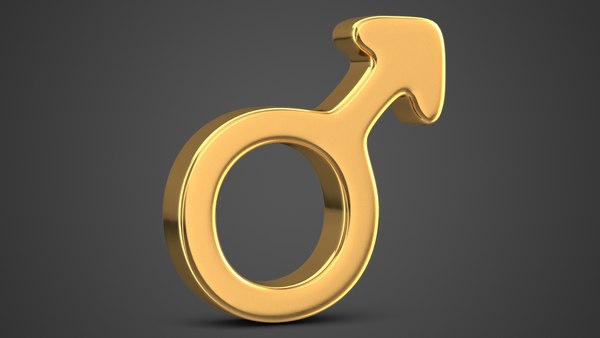Male gender sign 3D - TurboSquid 1500595