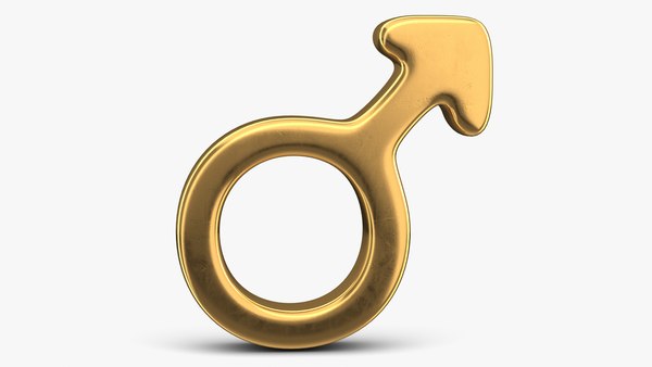 Male gender sign 3D - TurboSquid 1500595