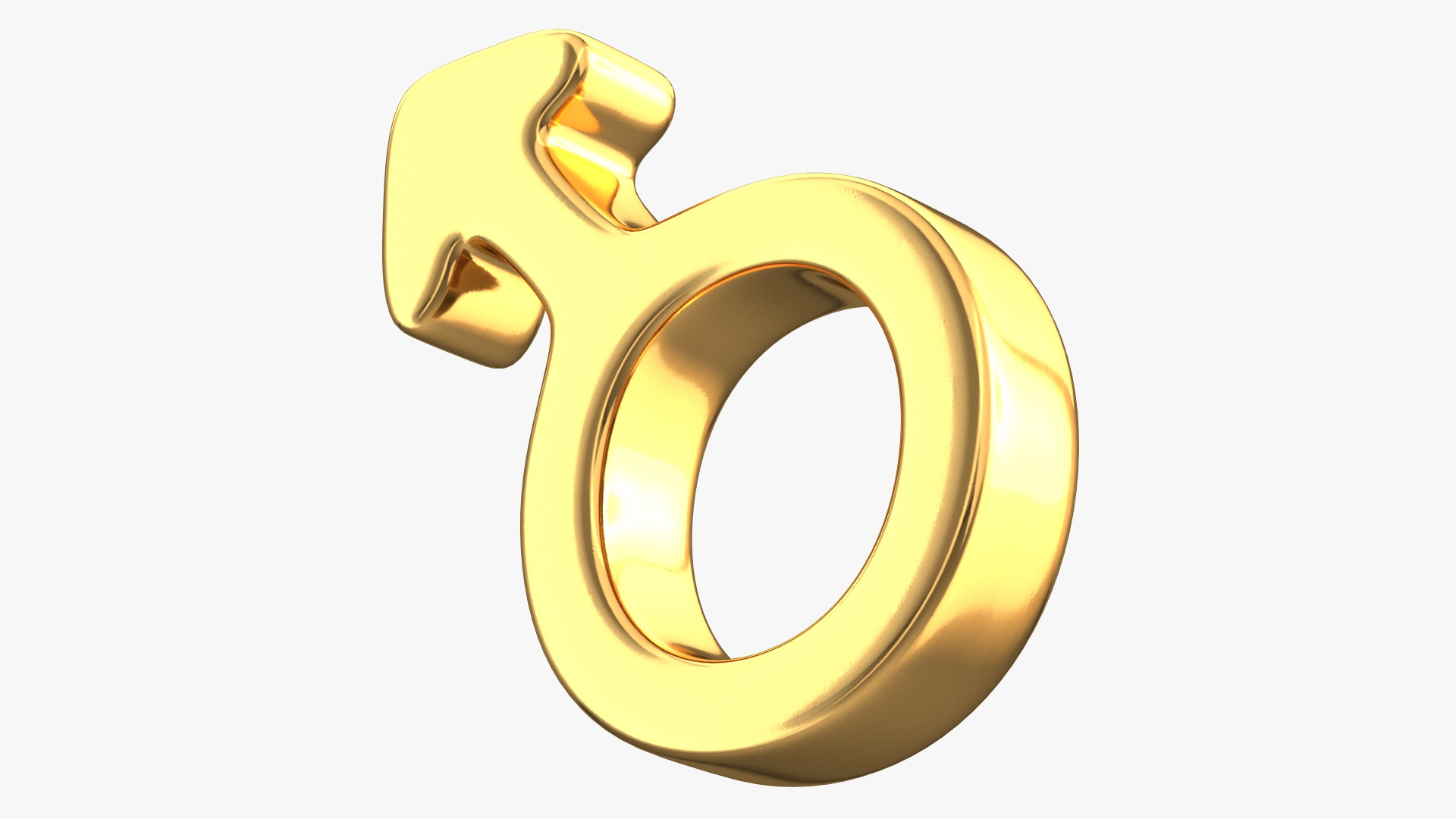 Male gender sign 3D - TurboSquid 1500595