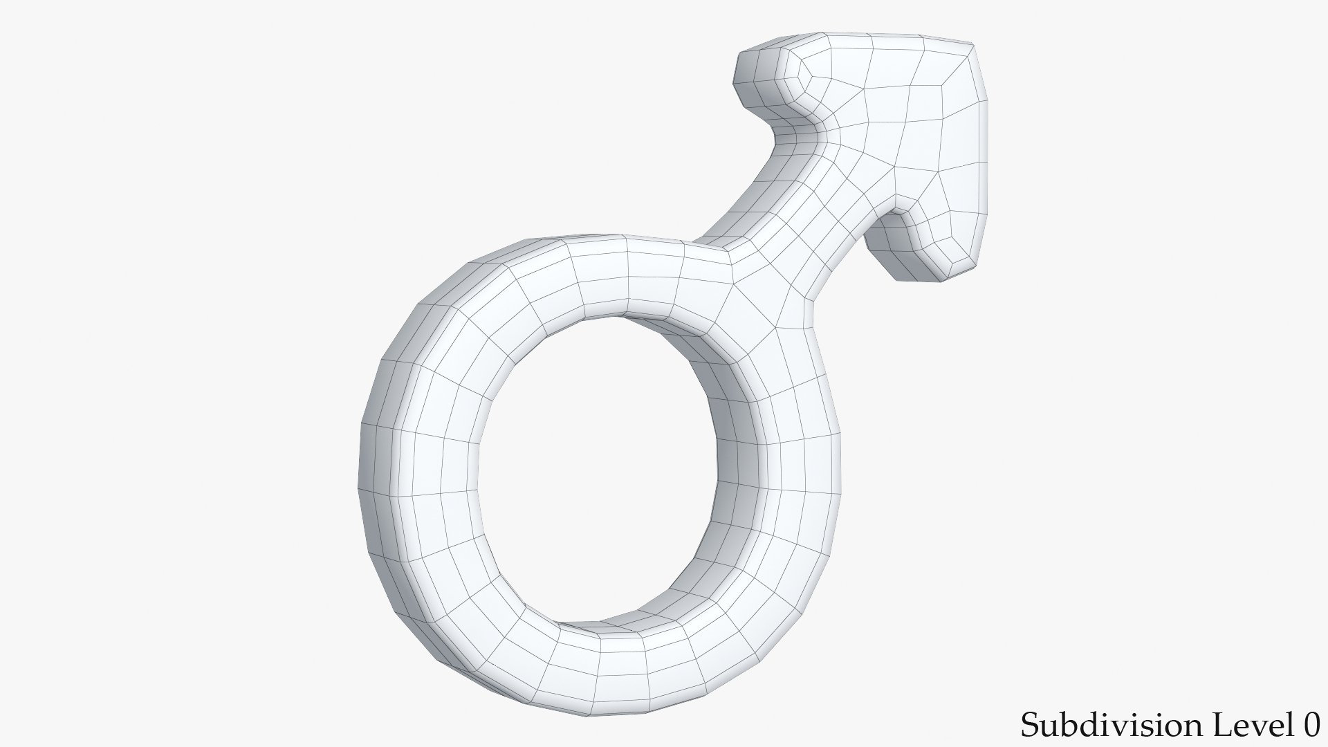 Male gender sign 3D - TurboSquid 1500595