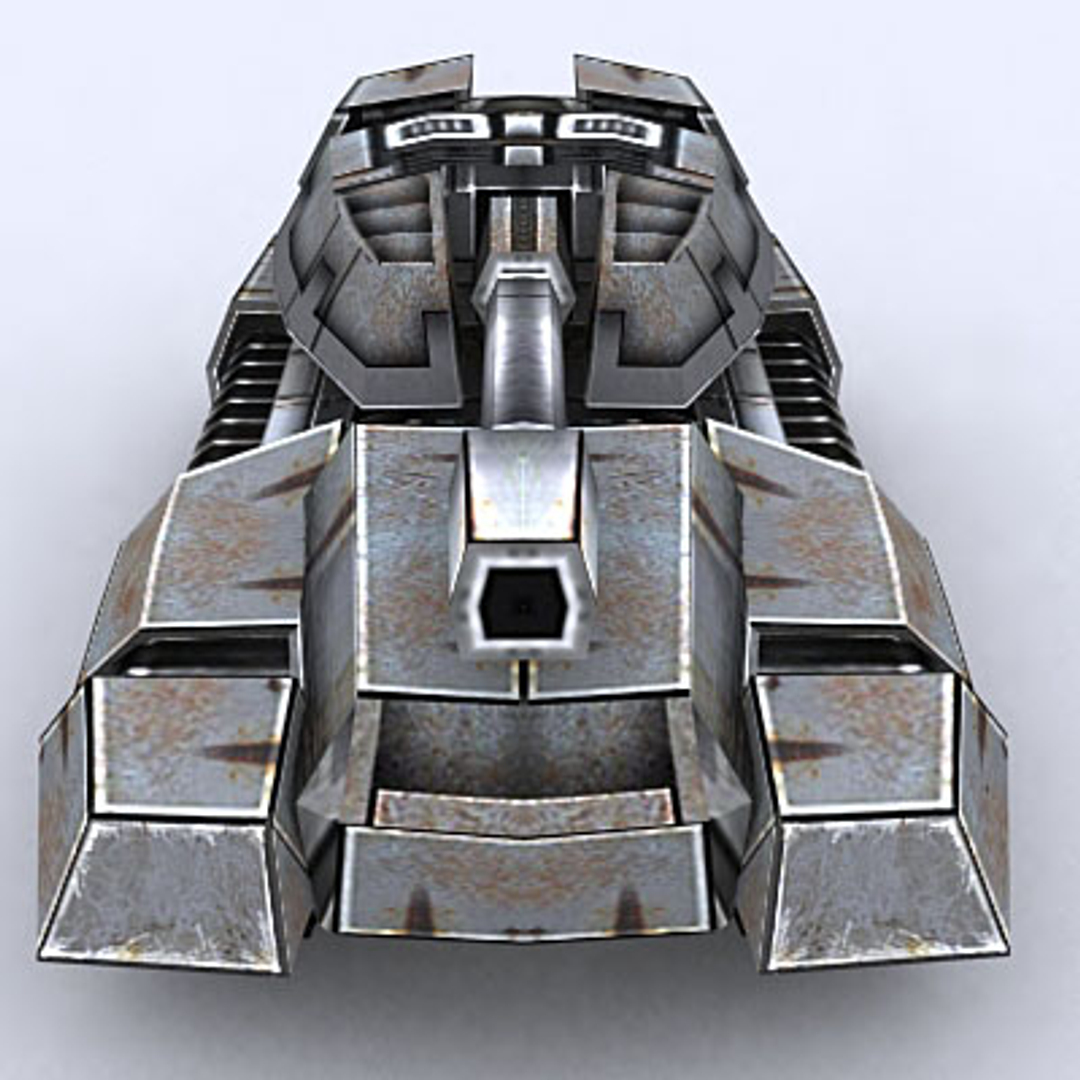 3d model sci-fi tank