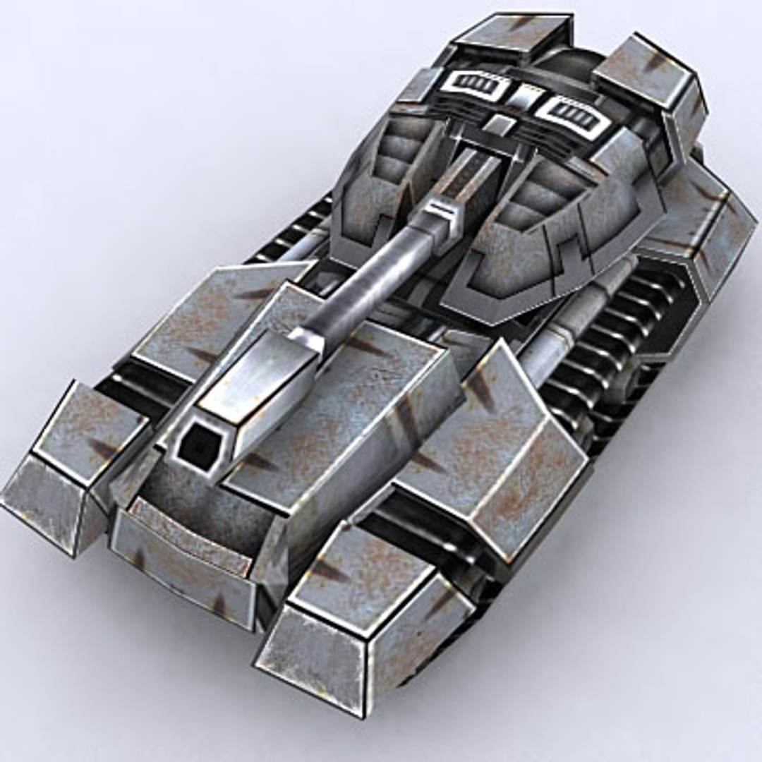 3d model sci-fi tank