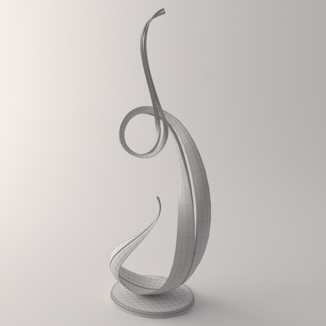 3D Model Realistic Metal Abstract Sculpture - TurboSquid 1274201