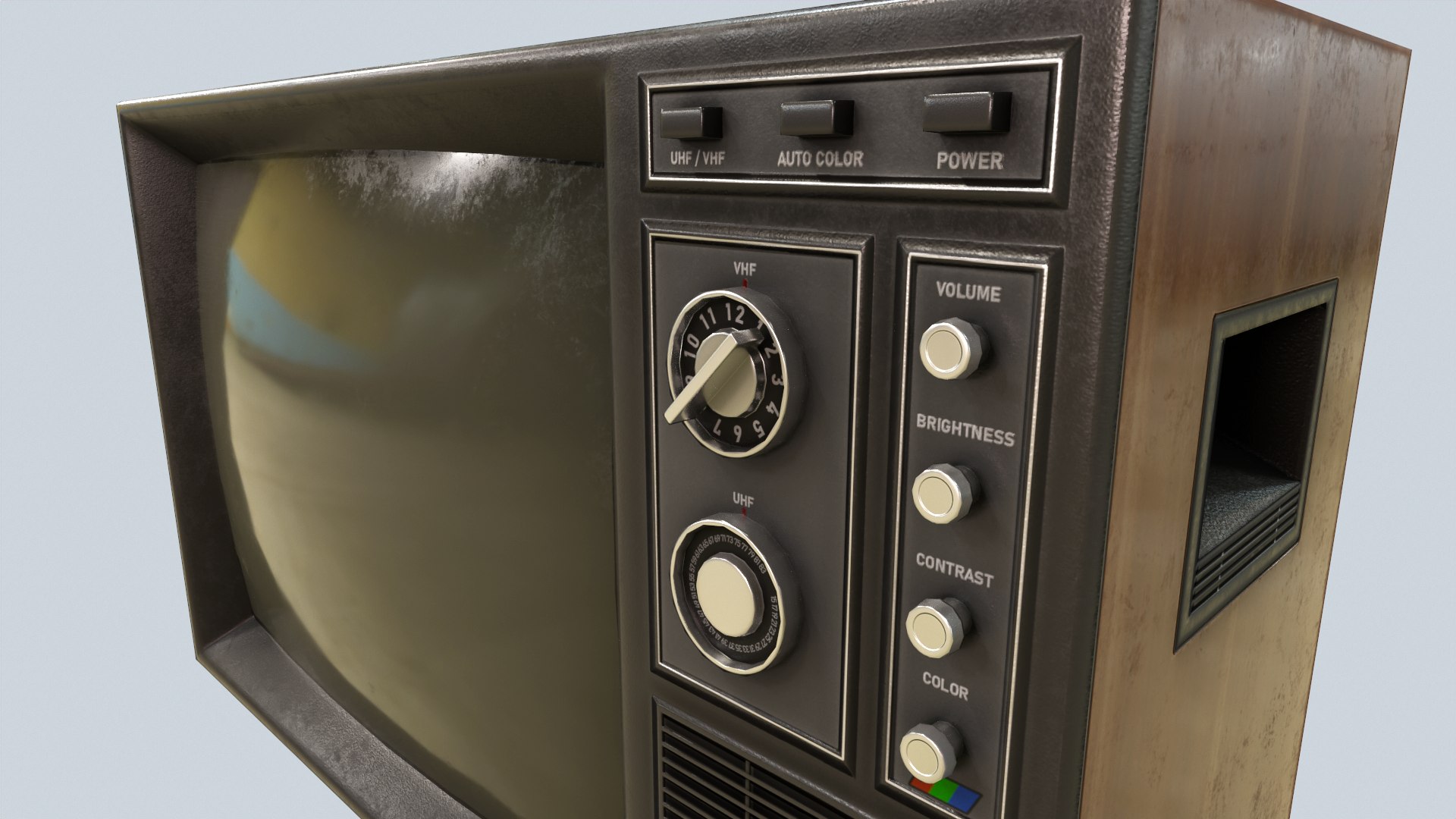 3D Model Vintage TV - TurboSquid 1721316
