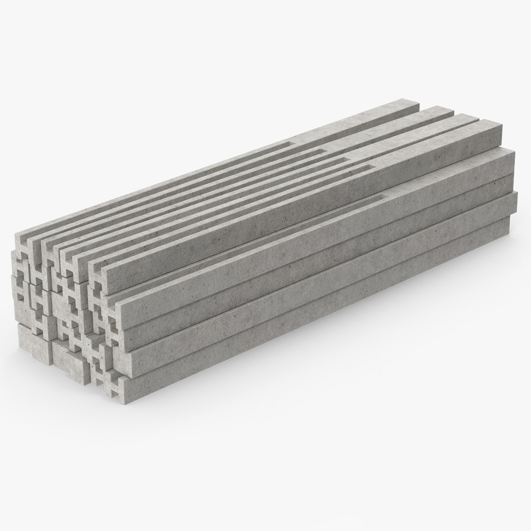 3D model Stack Of Concrete Slabs - TurboSquid 2071878