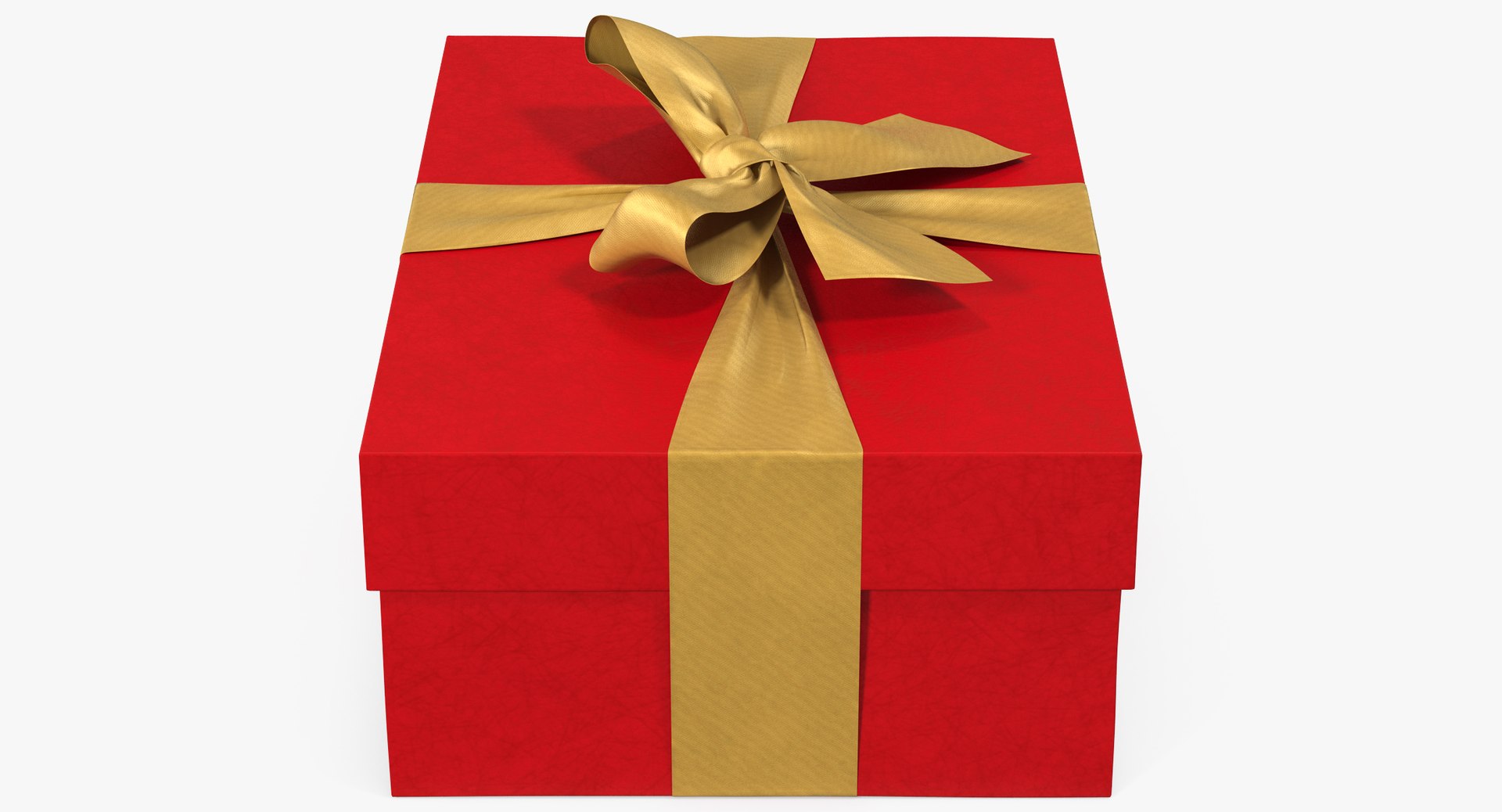 3D gift box red 4 model - TurboSquid 1202105