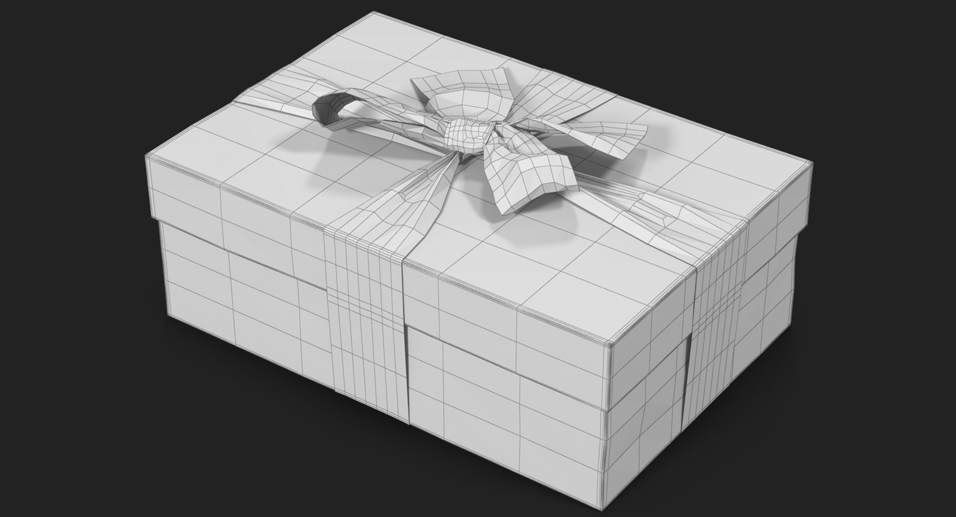 3D gift box red 4 model - TurboSquid 1202105