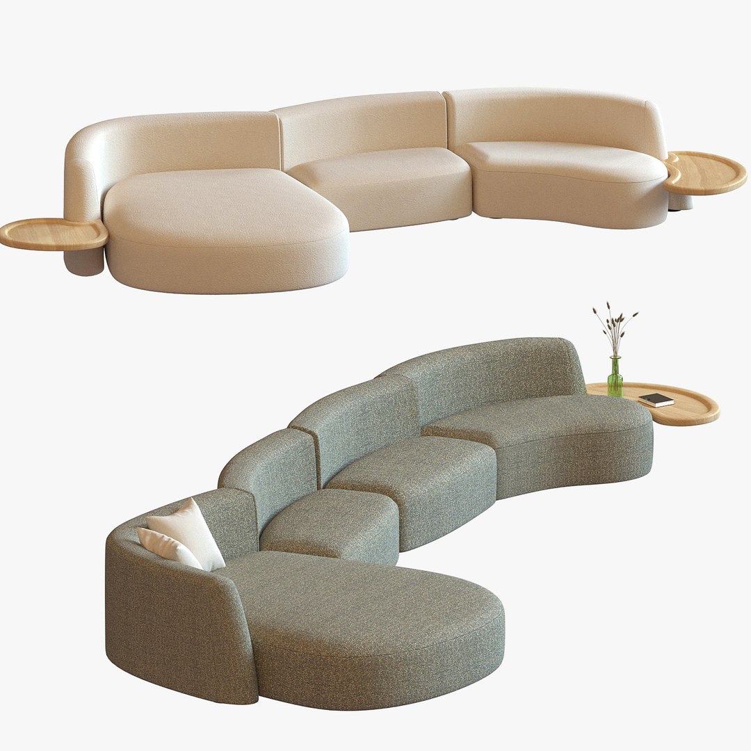 3D OZE MODULAR SOFA By Christophe Delcourt - TurboSquid 2080691
