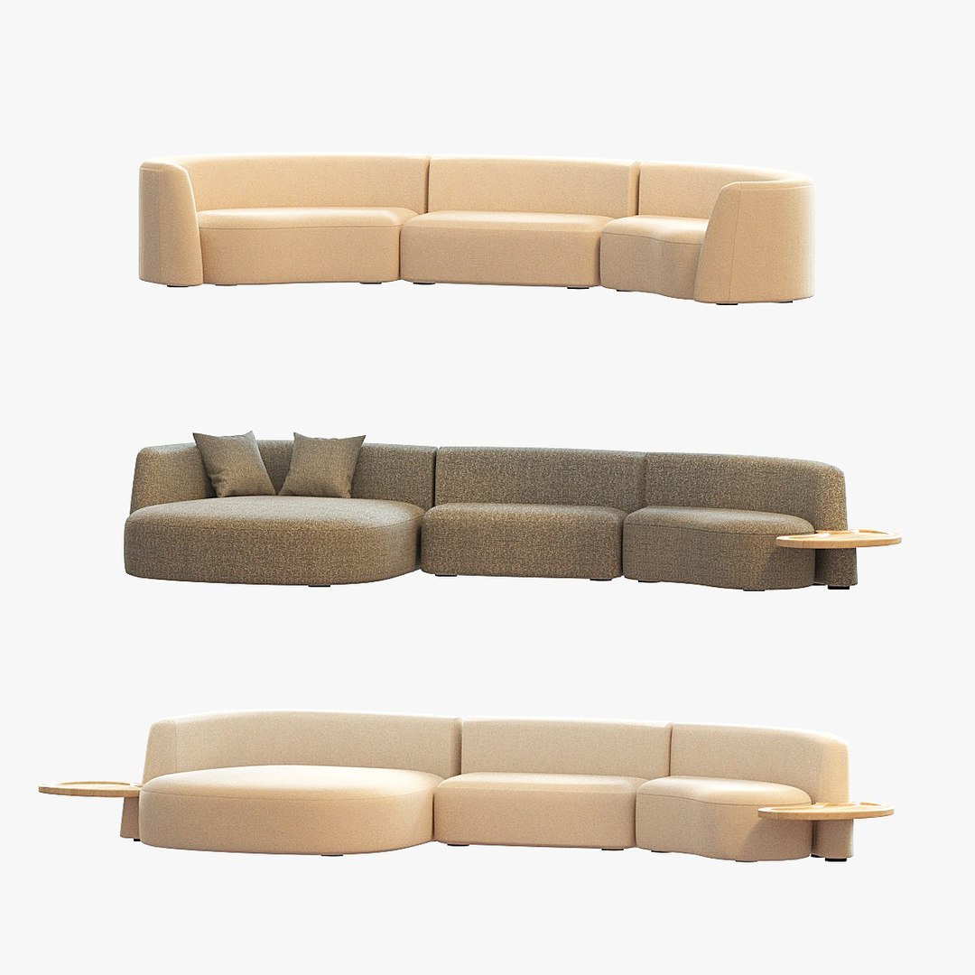3D OZE MODULAR SOFA By Christophe Delcourt - TurboSquid 2080691