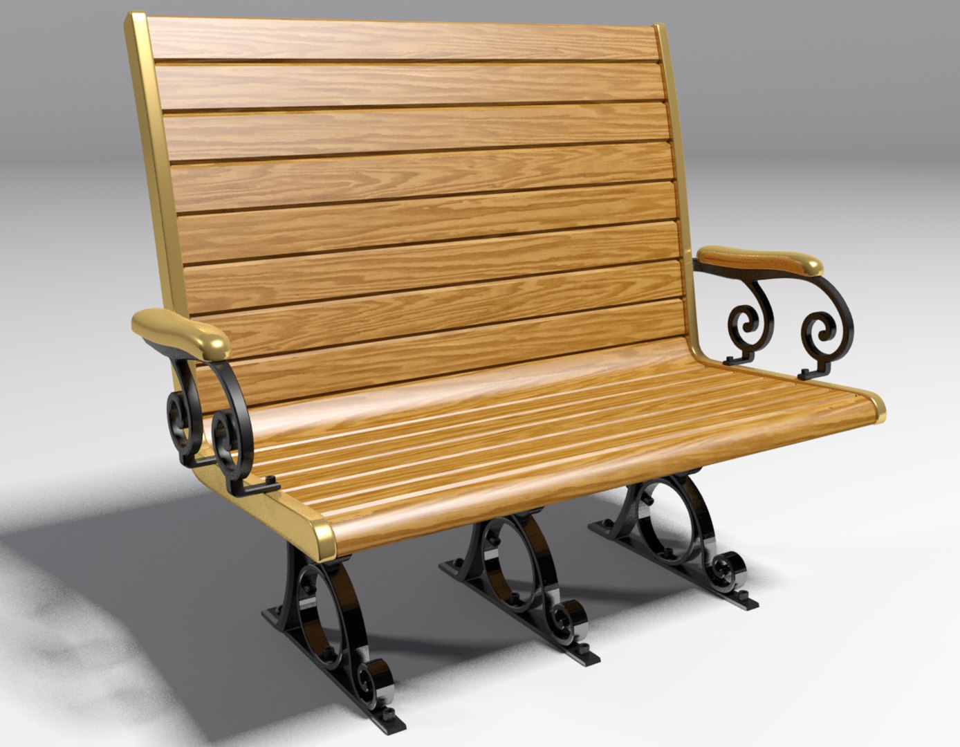 Trolley Bench 3D Model - TurboSquid 1461043
