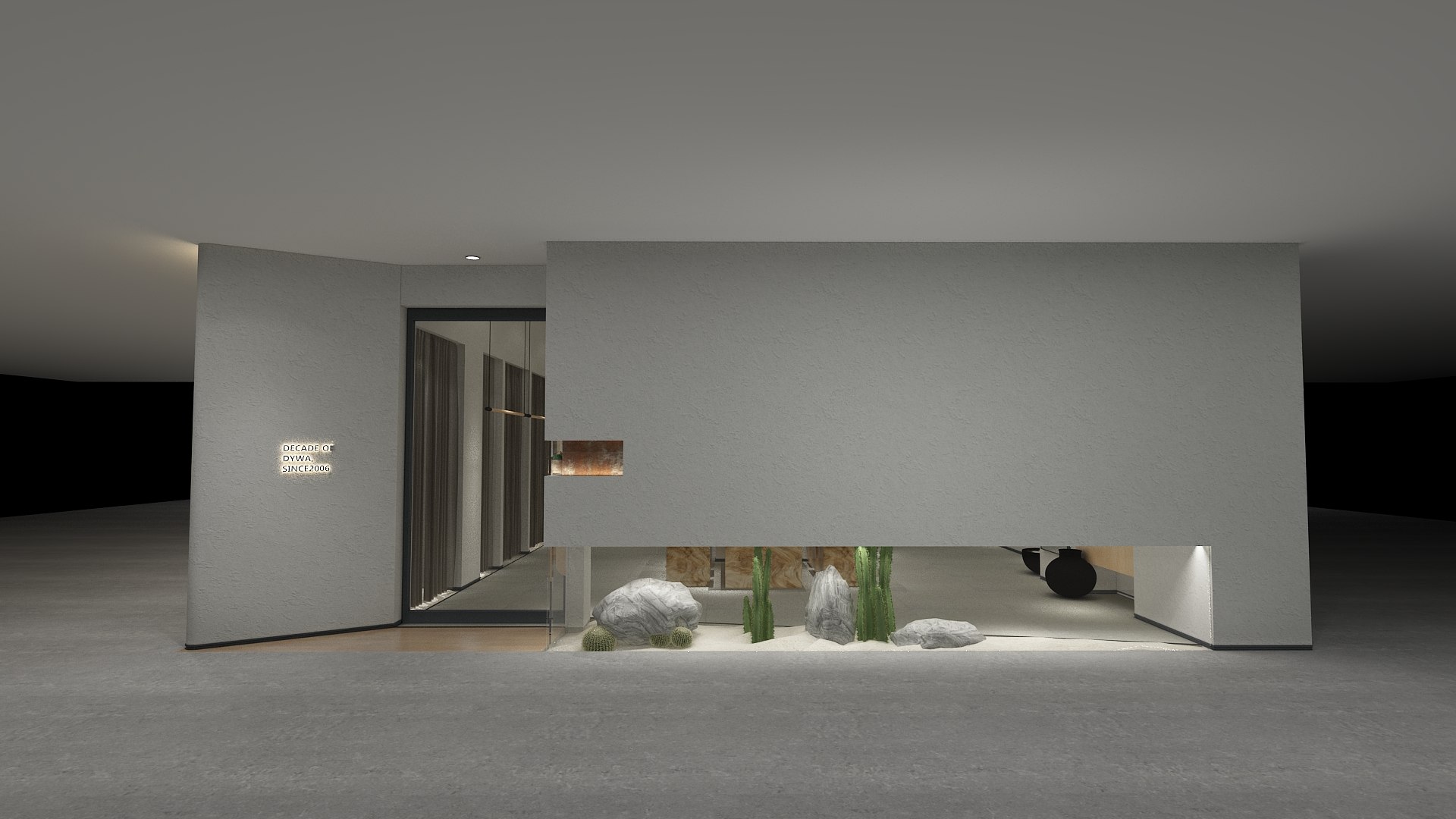 Modern Minimalist Retail Store Exterior Model - TurboSquid 2308621