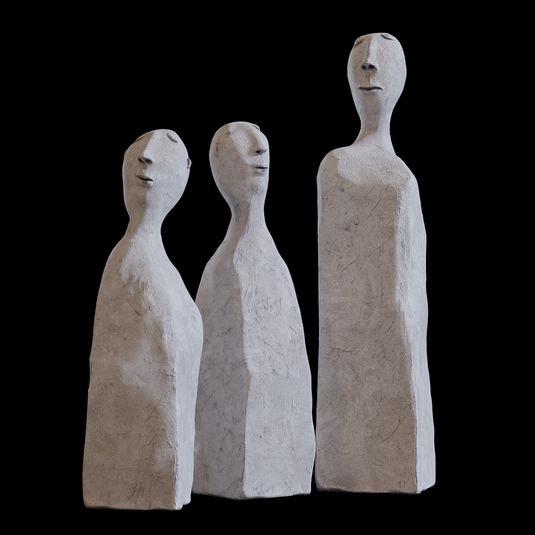 3D Sculpture Human Cement - - TurboSquid 1636220