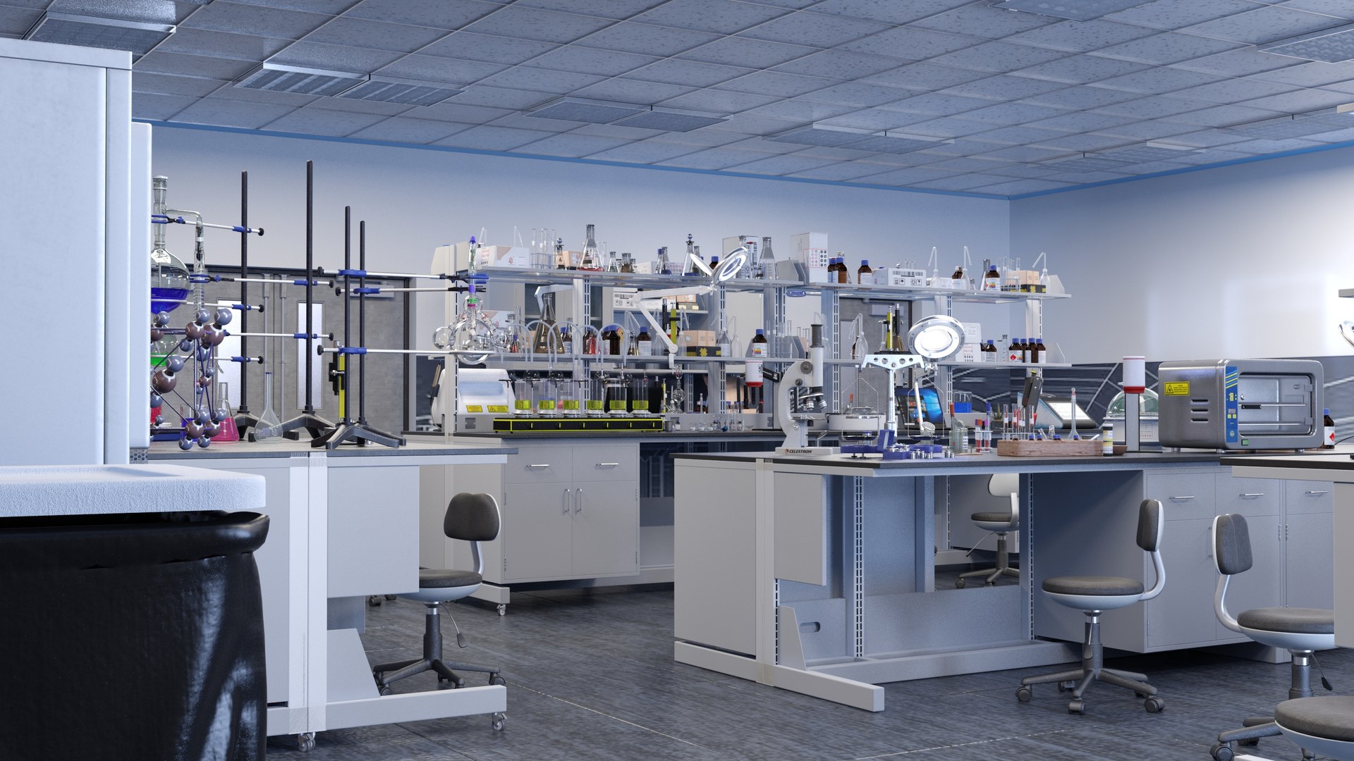 Laboratory 3D - TurboSquid 2280045