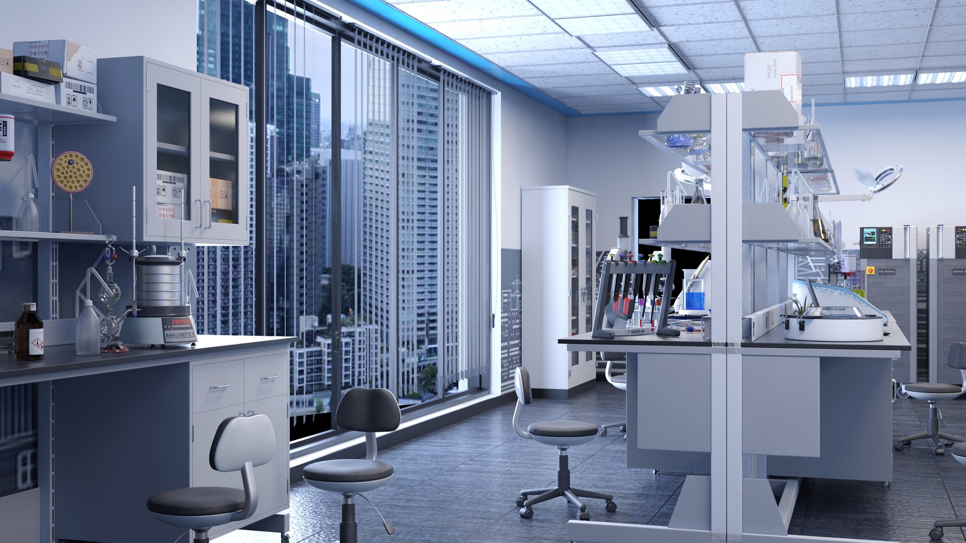 Laboratory 3D - TurboSquid 2280045