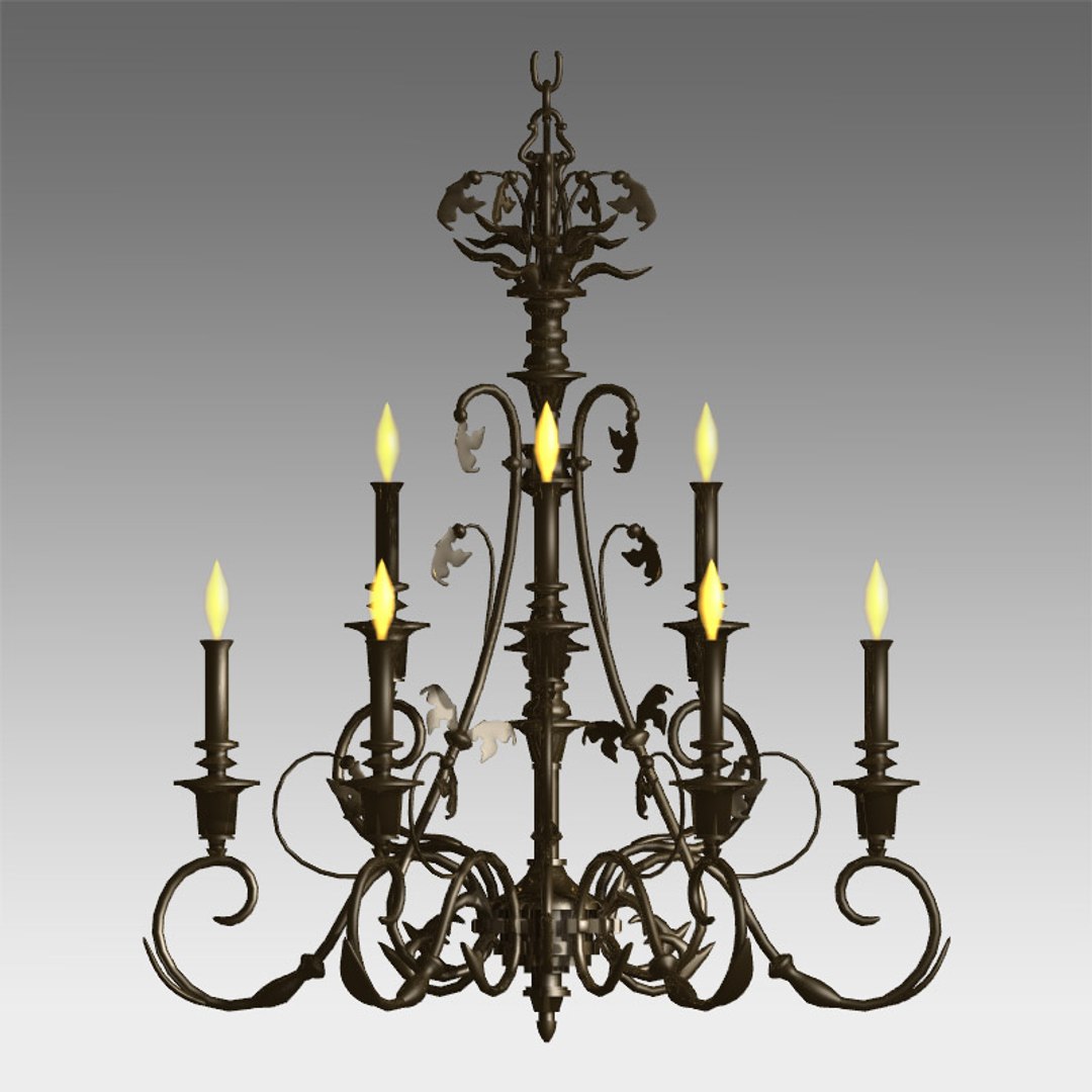 Classic Chandelier 3d Model