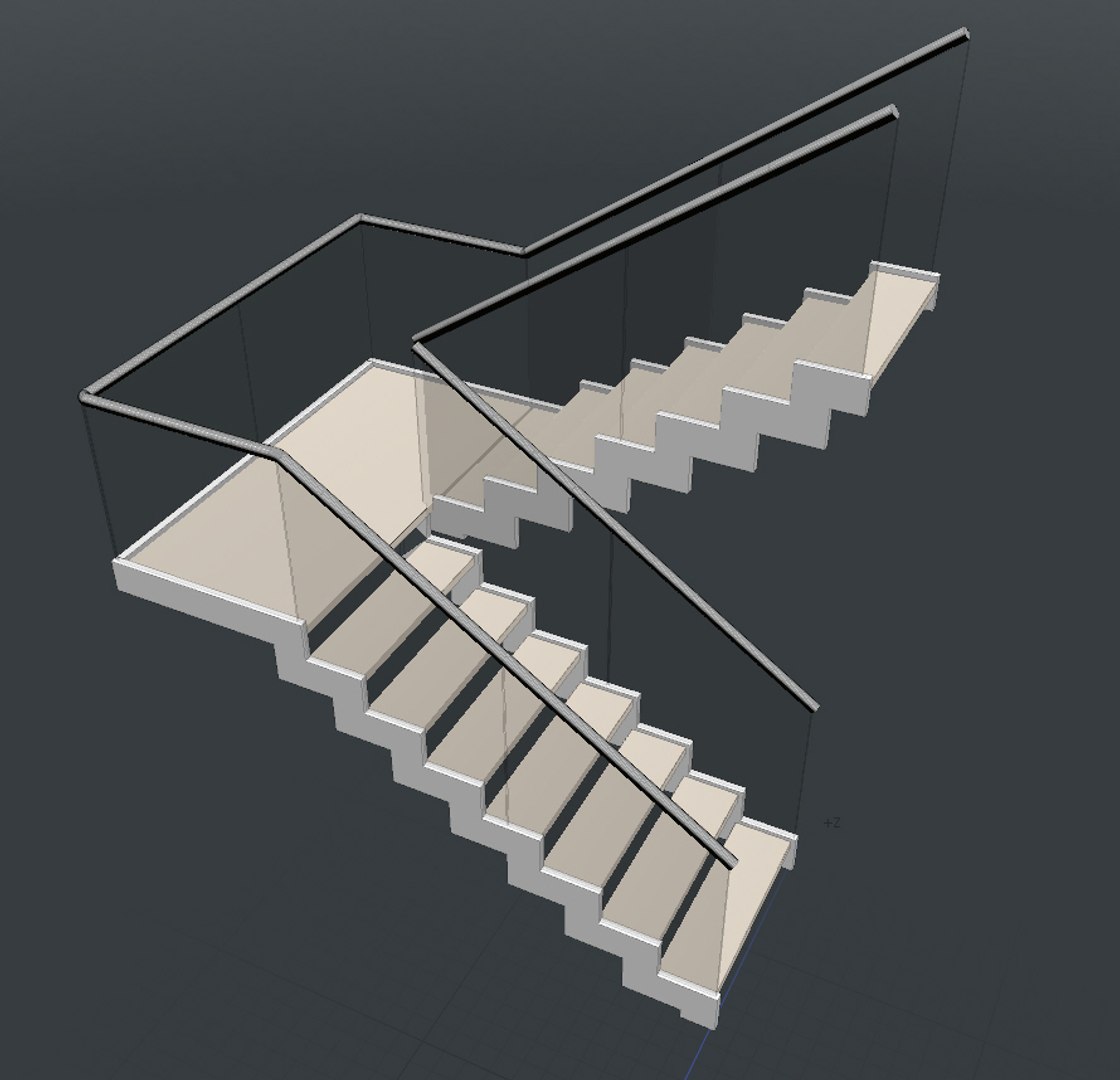 Modern Stair 3D Model - TurboSquid 1331603