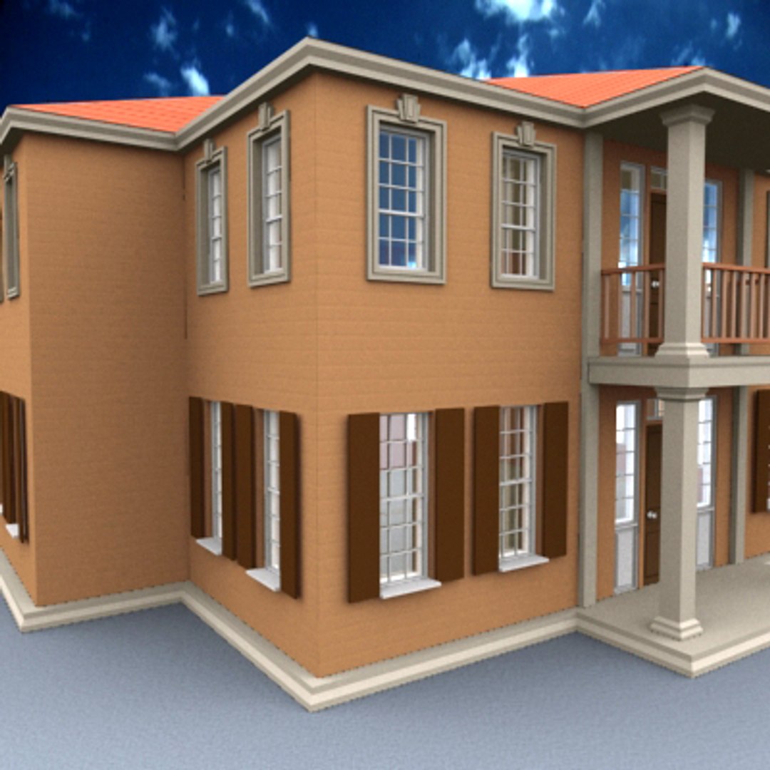 3d Model Detached House