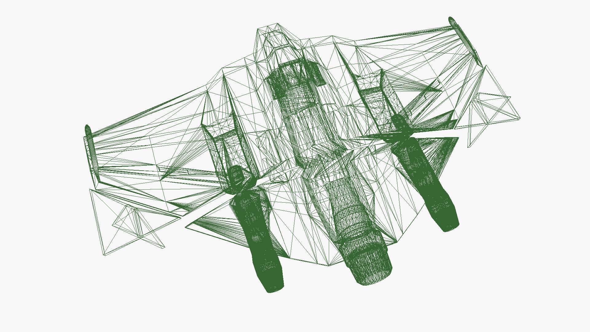 3d 3d-printable Kit F302 Fighter