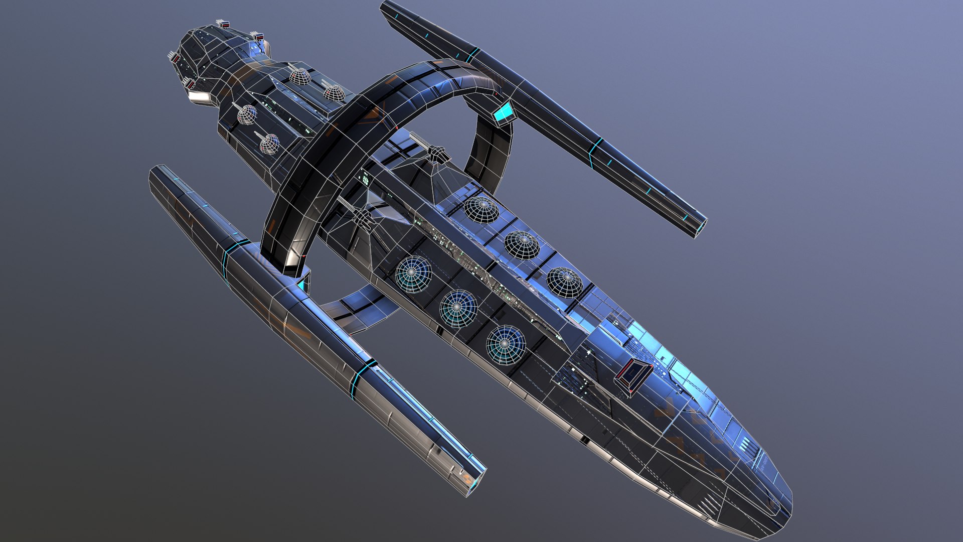3D Model Space Ship Spaceship - TurboSquid 1686319