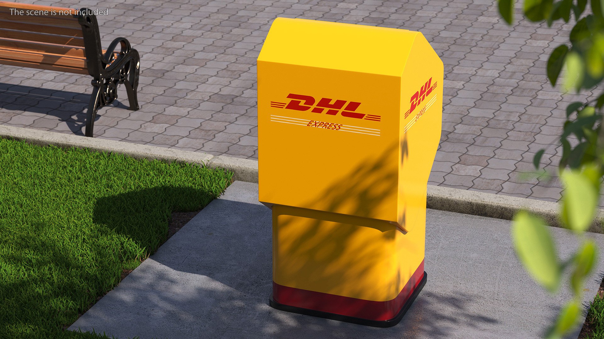 DHL Express Package Drop Box 3D Model - TurboSquid 2079613