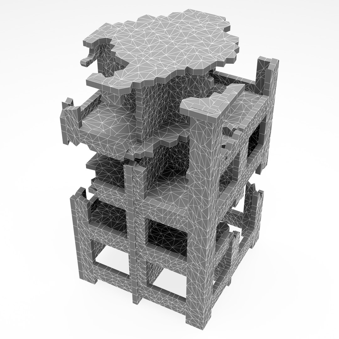 Structure building 3D model - TurboSquid 1367576