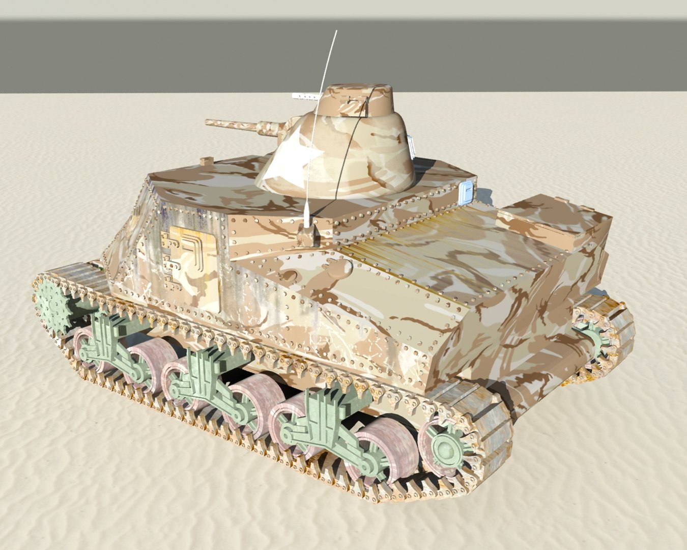 3ds M3 Medium Tank