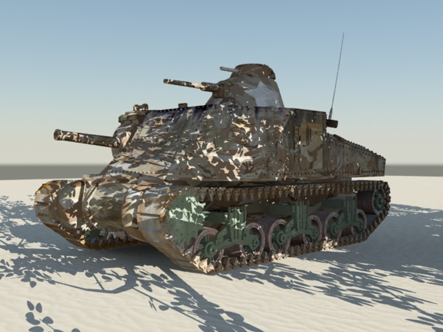 3ds M3 Medium Tank