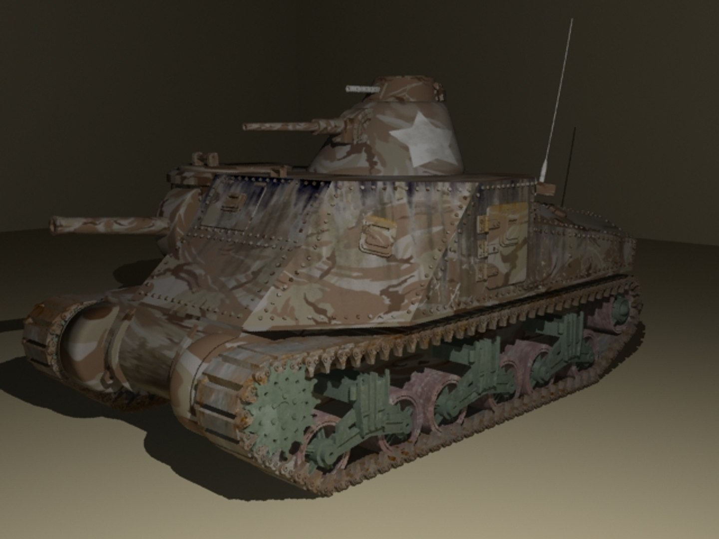 3ds M3 Medium Tank