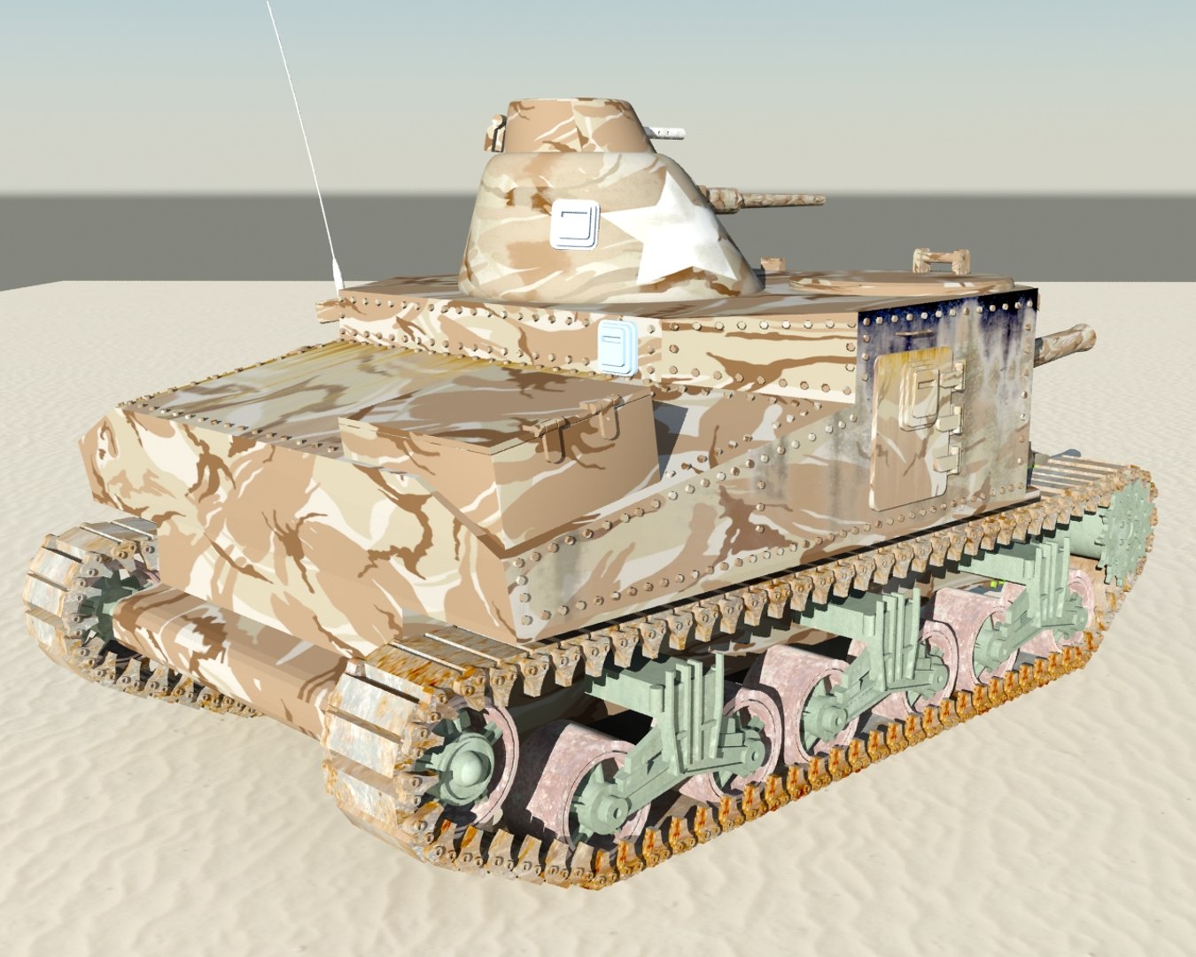 3ds M3 Medium Tank