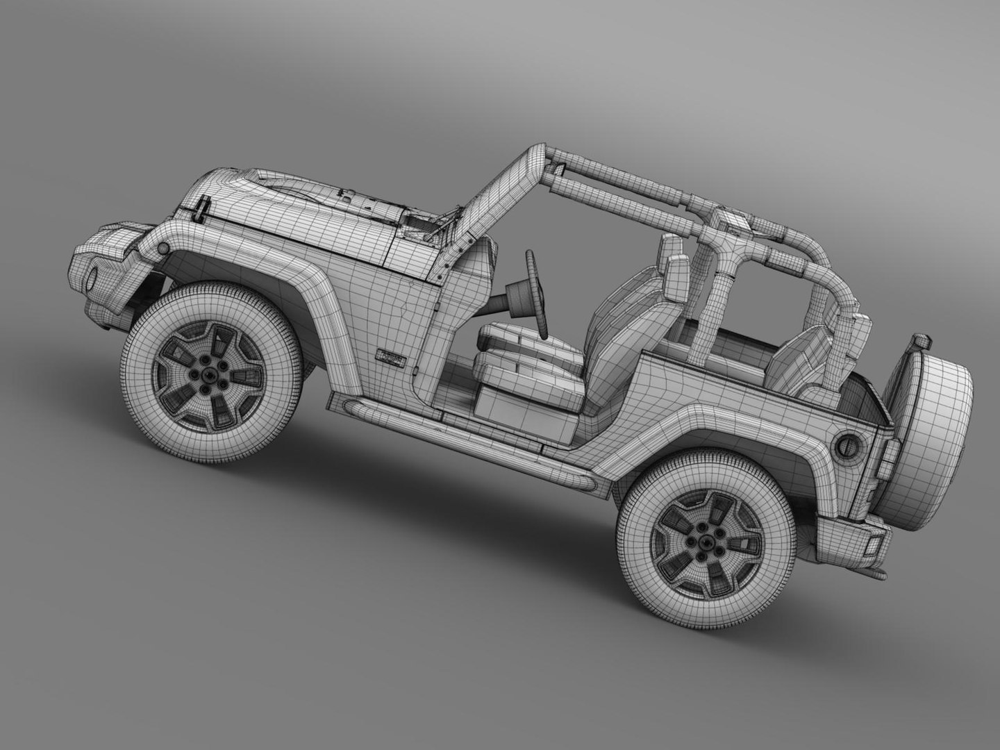 Jeep Wrangler Rubicon 10th 3d 3ds