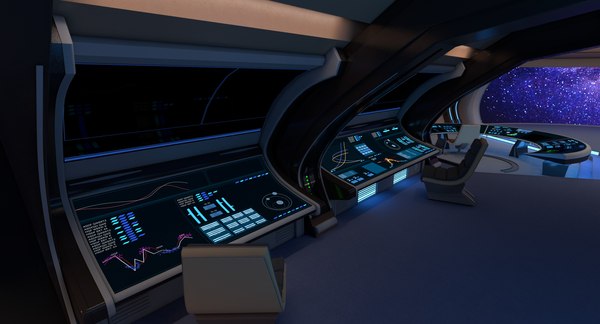 Modello 3D Spaceship Bridge - TurboSquid 1280899