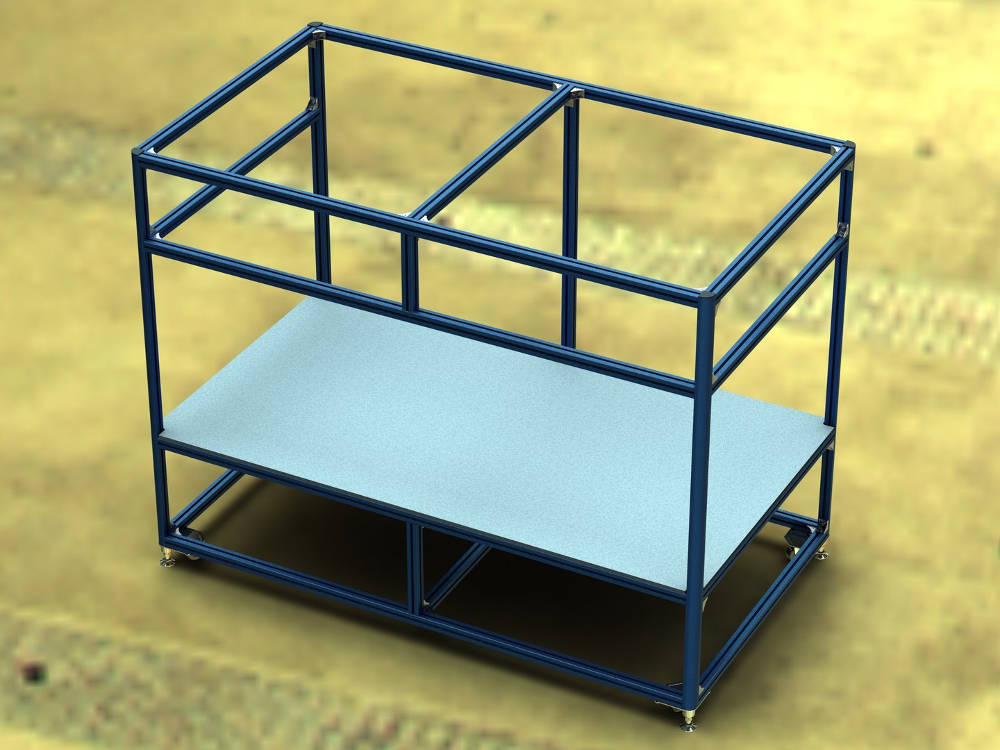 3D model Aluminum Machine Structure - Large Size - TurboSquid 2177061