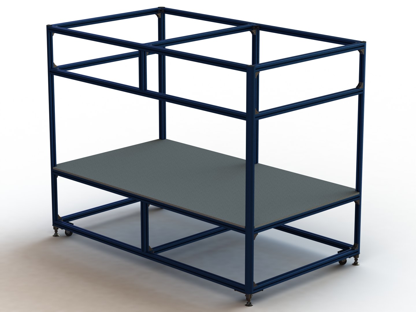 3D model Aluminum Machine Structure - Large Size - TurboSquid 2177061