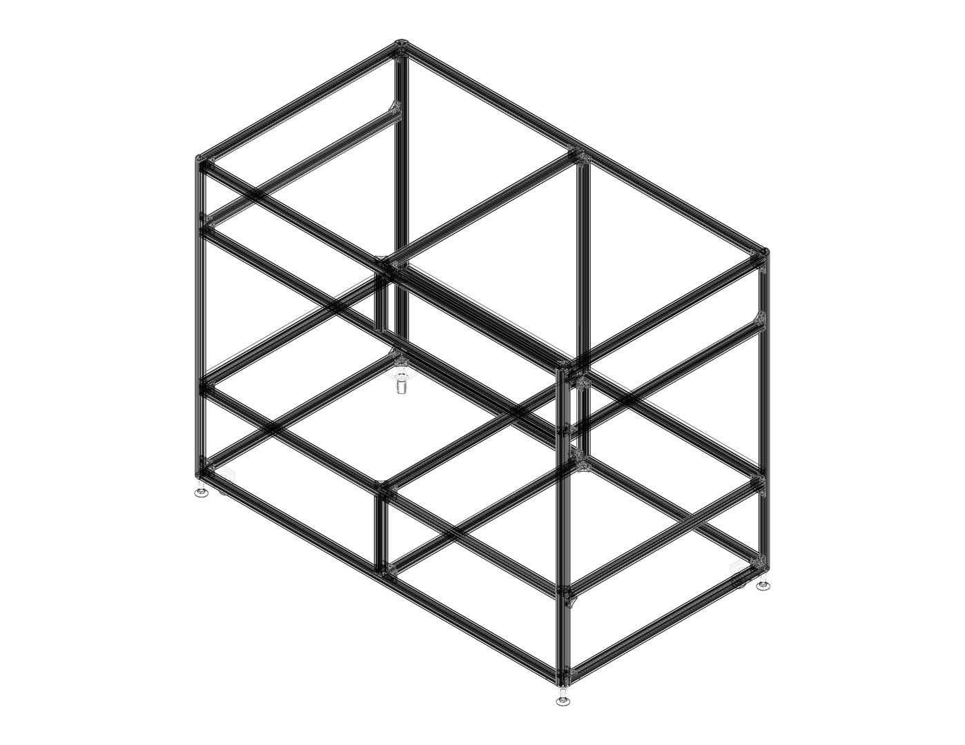 3D model Aluminum Machine Structure - Large Size - TurboSquid 2177061